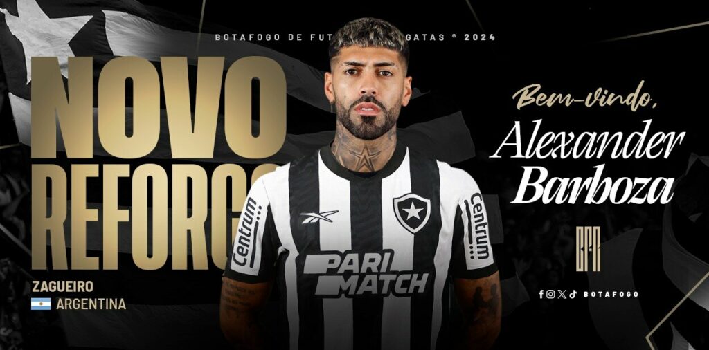 Versus / Alexander Barboza oficializado como nuevo refuerzo del Botafogo